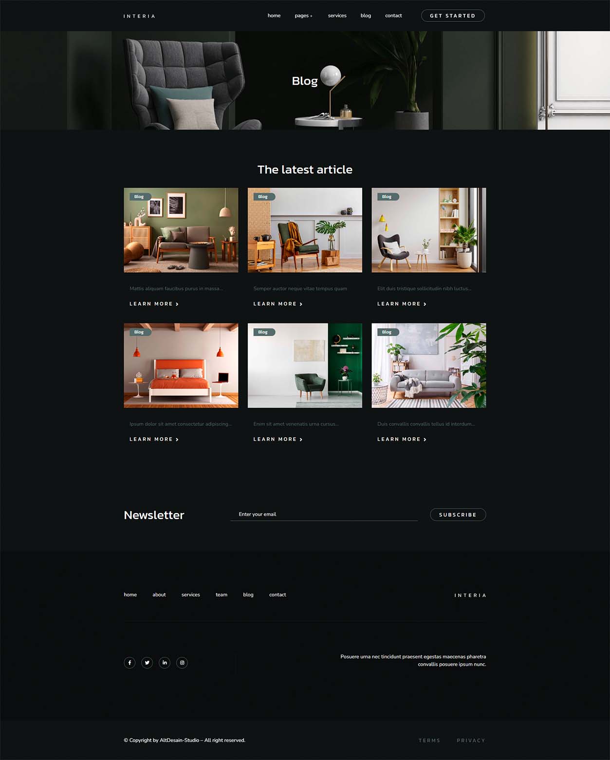 Interia - Interior Design Elementor Template Kit by Alt-Desain | ThemeForest